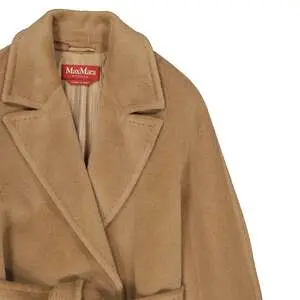Max Mara Alpaca Wool Coat - Brown