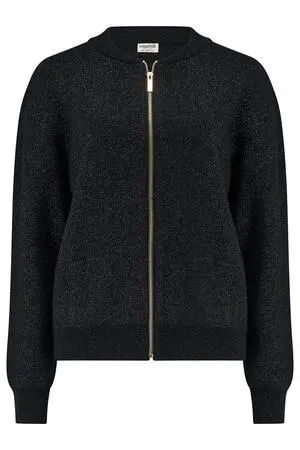 SUGARHILL BRIGHTON Solana Knitted Bomber Jacket Sparkle