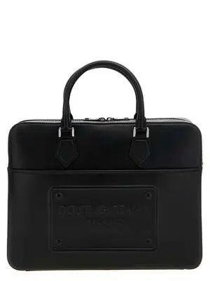 Dolce & Gabbana License Plate Handbag - Black