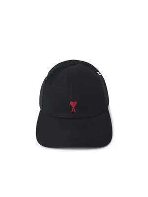 AMI Paris Cotton Cap - Black