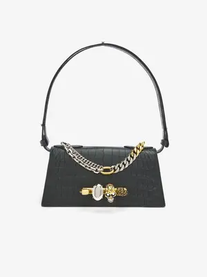 Alexander McQueen Jewelled Mini - Black