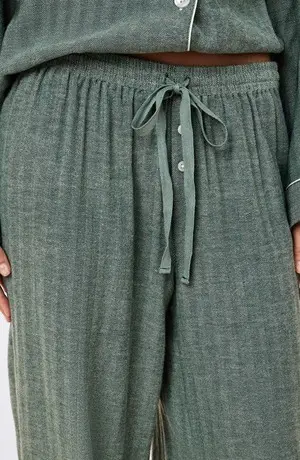 PAPINELLE Brushed Herringbone Pajamas