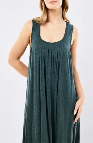 PAPINELLE Kate Pleat Front Maxi Nightgown