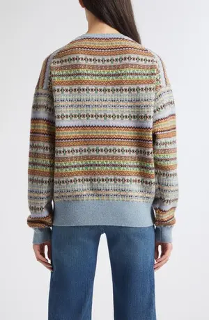 &daughter Lorne Oversized Fair Isle Crewneck Wool Sweater