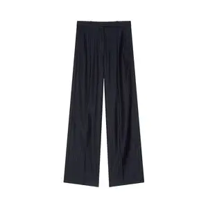 Givenchy Double Pleat Trousers 'dark Navy - Tan