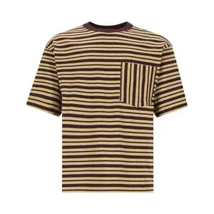 Dries Van Noten Strip T-shirt 'burgundy