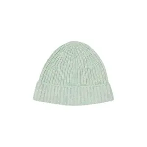 Auralee Cashmere Nep Knit Cap 'mix Mint - Tan