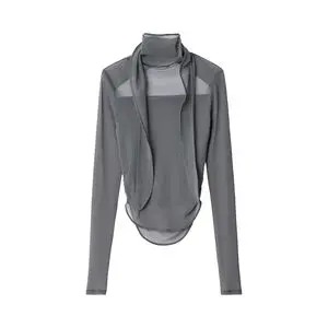 LEMAIRE Ballerina Foulard Top 'steel - Tan