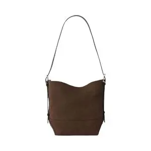 LEMAIRE Small Belted Tote 'dark Chocolate - Tan