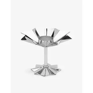 ANNA + NINA Frilly Argent Stainless-steel Tealight Holder - Silver