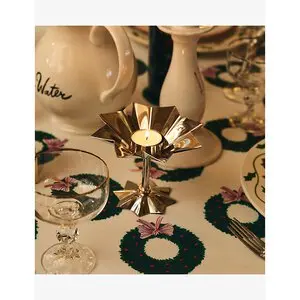 ANNA + NINA Frilly Argent Stainless-steel Tealight Holder