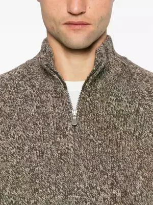 GRAN SASSO Quarter-zip Melange Sweater