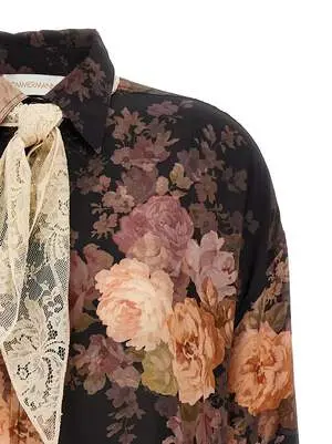 Zimmermann Illustration Lace Scarf' Shirt