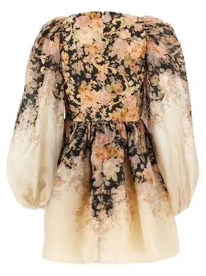 Zimmermann Illustration Draped Mini' Dress - Multicolor