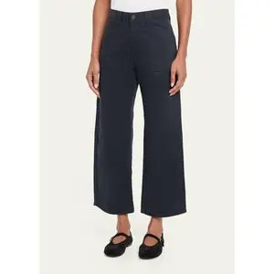 Moussy Vintage Gusset Mid-rise Ankle Cargo Pants
