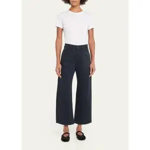 Moussy Vintage Gusset Mid-rise Ankle Cargo Pants