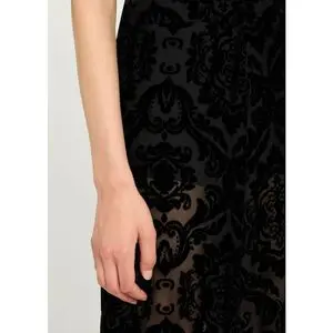 Alice + Olivia Athena Damask Velvet Burnout Wide-leg Pants