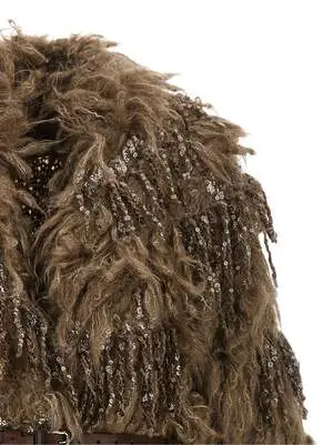 Brunello Cucinelli Dazzling Moss Embroidery' Cardigan