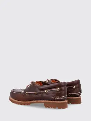Timberland Authentic Smooth Leather Boat Shoes With Rubber Sole