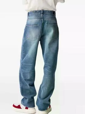 ADNYM Awi 211 Faded Straight-leg Jeans