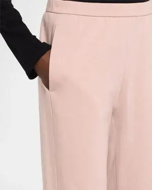 Eileen Fisher Cropped Fleece-lined Terry Pants
