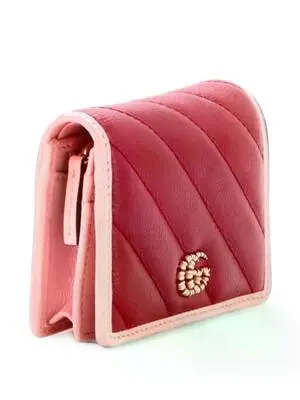 Gucci Gg Marmont Flap Case Diagonal Quilted Leather Card Holder