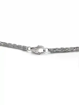 Cartier 2 Diamonds Love Pendant 18k White Gold With Diamonds Necklace