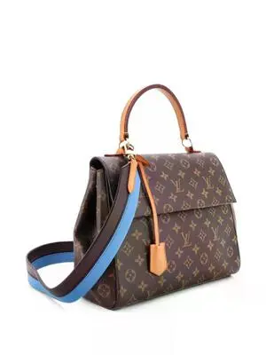 LOUIS VUITTON Cluny Top Handle Bag Monogram Canvas Mm Shoulder Bag