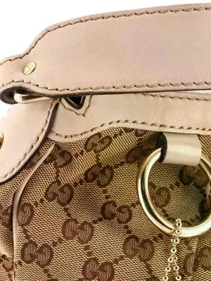 Gucci Sukey Gg Canvas With Leather Medium Hobo Bag