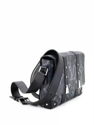 LOUIS VUITTON Trunk Messenger Bag Limited Edition Monogram Pastel Noir Pm Crossbody Bag