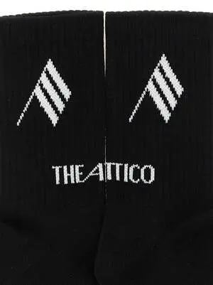 Attico Logo Intarsia Socks