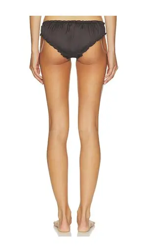 Free People X Intimately Fp Sleigh All Day Scrunch Underwear In Chocolate