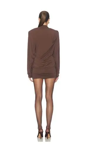 ENTIRE STUDIOS Dalters Mini Dress In Brown