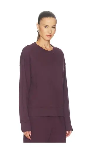 PERFECTWHITETEE Tyler French Terry Pullover Sweatshirt In Burgundy