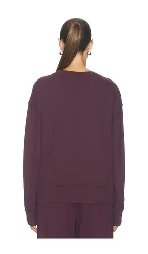 PERFECTWHITETEE Tyler French Terry Pullover Sweatshirt In Burgundy