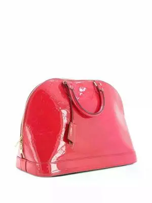 LOUIS VUITTON Alma Handbag Monogram Vernis Gm Satchel