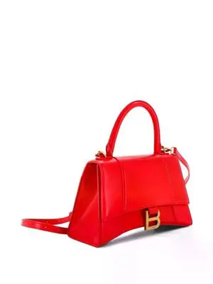 Balenciaga Hourglass Top Handle Bag Leather Small Satchel