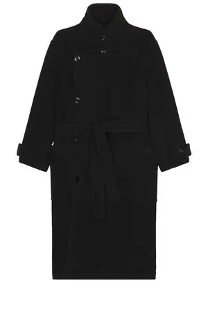 LEMAIRE Double Wool Wrap Coat
