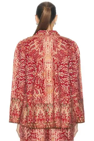 BODE Arrowleaf Blouse In Red