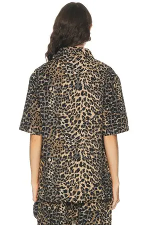 DARKPARK Vale Short Sleeved Shirt In Brown