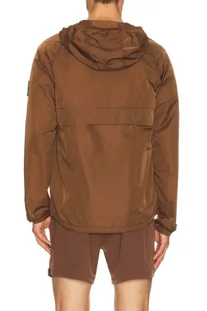DISTRICT VISION Ultralight Nylon Wind Jacket In Brown