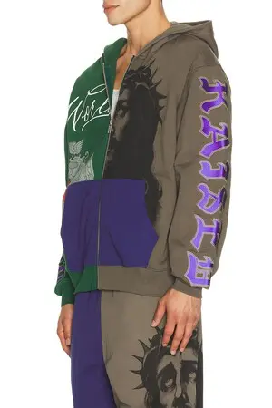 BORN X RAISED Mashup Zip-up Hoodie