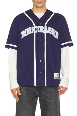 BORN X RAISED Bxr Sport Arch Baseball Jersey