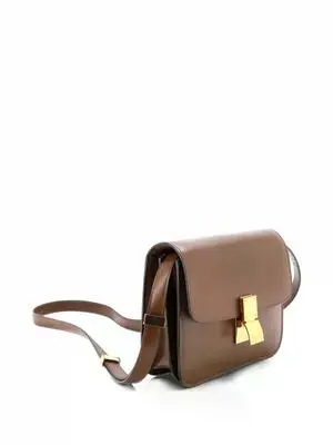 Celine Classic Box Bag Smooth Leather Teen Shoulder Bag - Brown