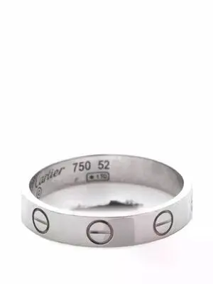 Cartier Love Wedding Band 18k White Gold Ring
