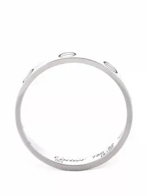 Cartier Love Wedding Band 18k White Gold Ring