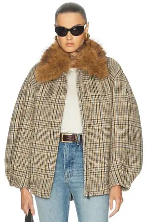 Ronny Kobo Savannah Jacket In Beige - Multi