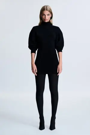 Revolve Seela Seamed Knit Dress - Black