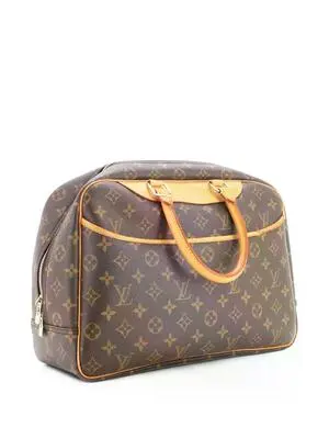 LOUIS VUITTON Deauville Monogram Canvas Handbag - Brown