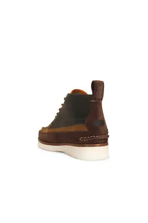 Polo Ralph Lauren Ranger Suede Work Boot In Brown - Olive & Multi